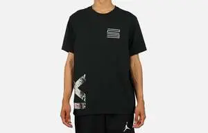 JORDAN 11 Snakeskin Tee Snake Pattern Short Sleeve - Black