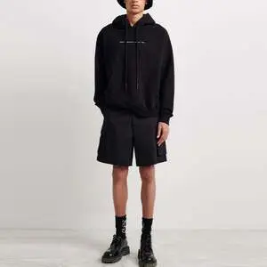 Off-White Logo Pattern Printing Long Sleeves Pullover - Black