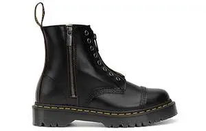 Dr. Martens 1460 Bex Side Zipper Boots - Black