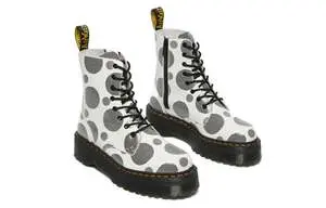 Dr. Martens Jadon Polka Dot Leather Platform Boots