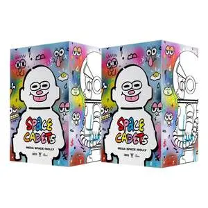 POP MART Mega Space Molly 400% Jon Burgerman Space Cadets Sealed Cases - Multi-color
