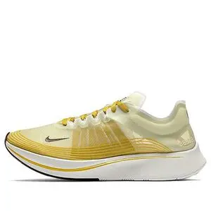 Nike Zoom Fly Sp Low Top Athletic Sneakers - Yellow/white