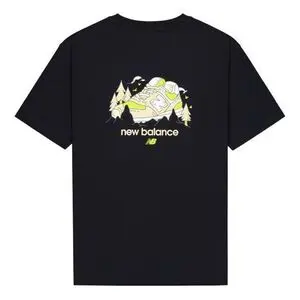 NEW BALANCE Shoe Graphic T-shirt Asia Sizing - Black