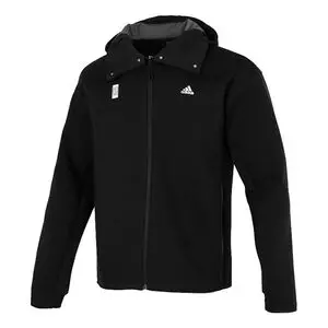 Adidas Hooded Zip-up Jacket - Black