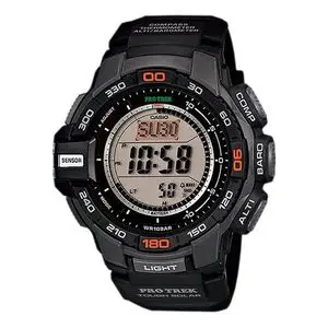 Casio Pro Trek Solar Powered Digital Watch - Black
