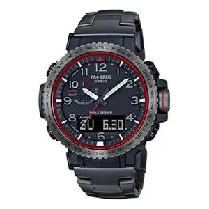 Casio Solar Powered Analog/digital Combo Watch - Black
