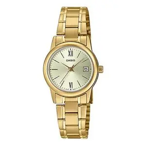 Casio Stainless Steel Strap Analog Watch - Gold