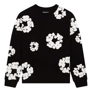 DENIM TEARS Cotton Wreath Long Sleeves T-shirt - Black