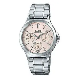 Casio Stainless Steel Quartz Analog Watch - Pink