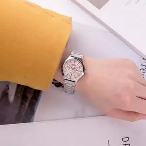 Casio Stainless Steel Quartz Analog Watch - Pink