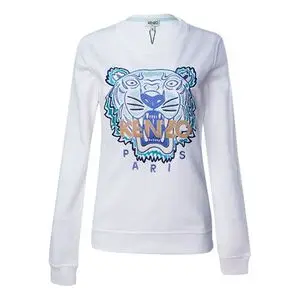 Kenzo Tiger Head Long Sleeve Sweatshirt - White