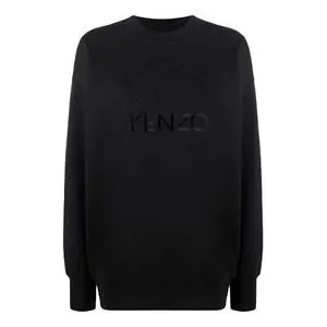 Kenzo Tiger Head Embroidered Logo Pullover Hoodie