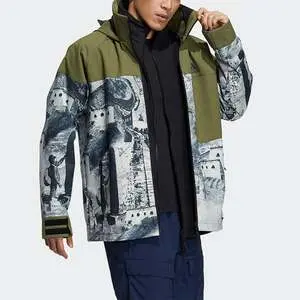 Adidas 3-in-1 Hooded Jacket With Stand Collar