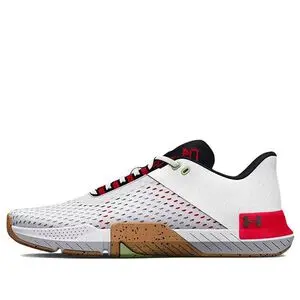 Under Armour Tribase Reign 4 Athletic Shoes - White/red/brown