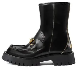 Gucci Horsebit Embellished Ankle Boots - Black