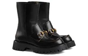 Gucci Horsebit Embellished Ankle Boots