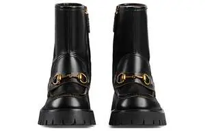 Gucci Horsebit Embellished Ankle Boots