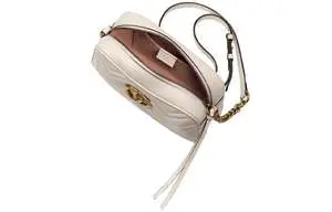 Gucci Gg Marmont Small Shoulder Bag - White