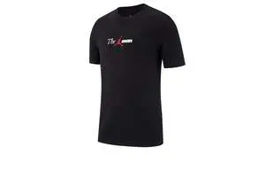JORDAN Round Neck Casual Short Sleeve - Black
