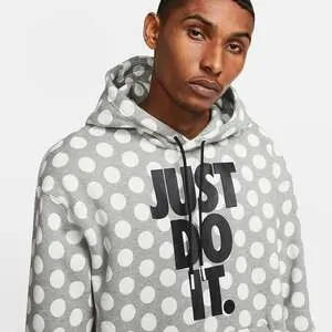 Nike Full Out Dots Hoodie - Grey/black/white