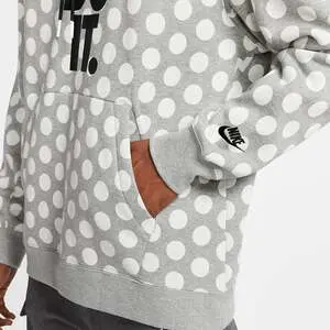 Nike Full Out Dots Hoodie - Grey/black/white