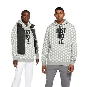 Nike Full Out Dots Hoodie - Grey/black/white