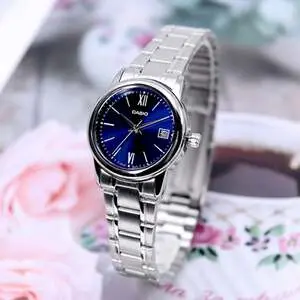 Casio Stainless Steel Analog Watch With Water Resistance