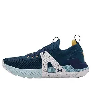Under Armour Project Rock 4 "deep Sea" Training Sneakers - Navy/blue/grey