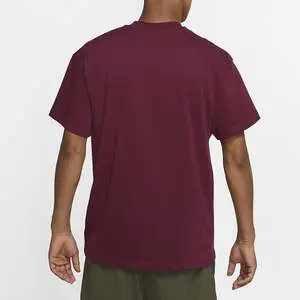 Nike X Series Classic Logo Printing Casual Short Sleeve Red - Dark Red