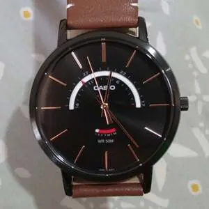 Casio Classic Analog Watch With Leather Strap
