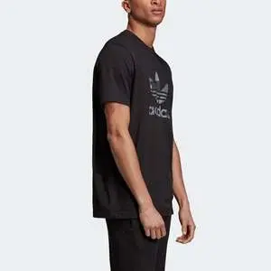 Adidas Round Neck Sports Short Sleeve - Black