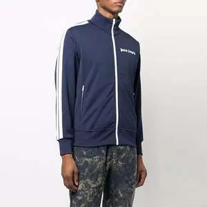 Palm Angels Classic Track Jacket - Navy/blue/white