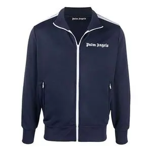 Palm Angels Classic Track Jacket - Navy/blue/white