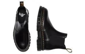Dr. Martens Rikard Polished Smooth Leather Chelsea Boots - Black