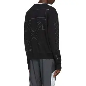 Off-White Unfinished 3m Arrow Crew Neck Sweater