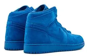 JORDAN Air 1 Retro High Suede Sneakers - Blue