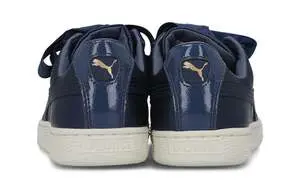PUMA Basket Heart Tween Sneakers With Bow Detailing - Blue