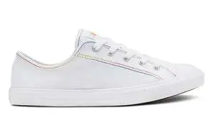 CONVERSE Chuck Taylor All Star Dainty Rainbow Low Top Sneakers - White