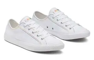 CONVERSE Chuck Taylor All Star Dainty Rainbow Low Top Sneakers - White