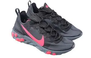 Nike React Element 55 Sneakers - Black/solar Red/cool Grey