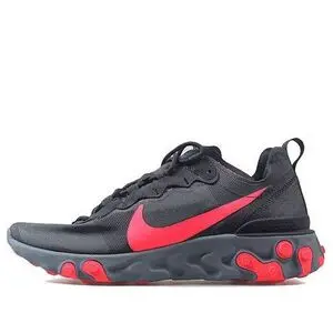 Nike React Element 55 Sneakers - Black/solar Red/cool Grey