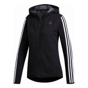 Adidas Training Exercise Jacket With Zip-up Hoodie - Black