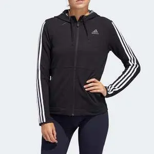 Adidas Training Exercise Jacket With Zip-up Hoodie