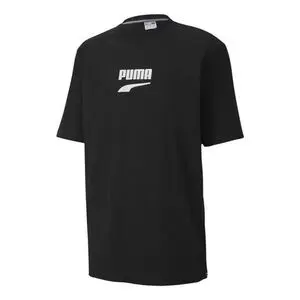 PUMA Downtown Classical Logo Short Sleeve Tee - Black