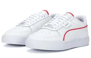 PUMA Caven Dime Low Top Sneakers - White/red