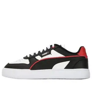 PUMA Caven Dime Low Top Sneakers - White/black/red