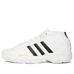 Adidas Pro Model 2g Mid Top Basketball Sneakers - White