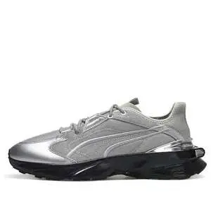 PUMA Pwrframe X Staffonly Metal Fuzz Sneakers - Metallic Silver/black