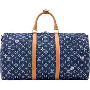 LOUIS VUITTON Keepall Bandoulière 50 Duffle Bag - Blue