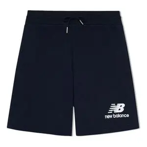 NEW BALANCE Essentials Stacked Logo Shorts - Navy/white